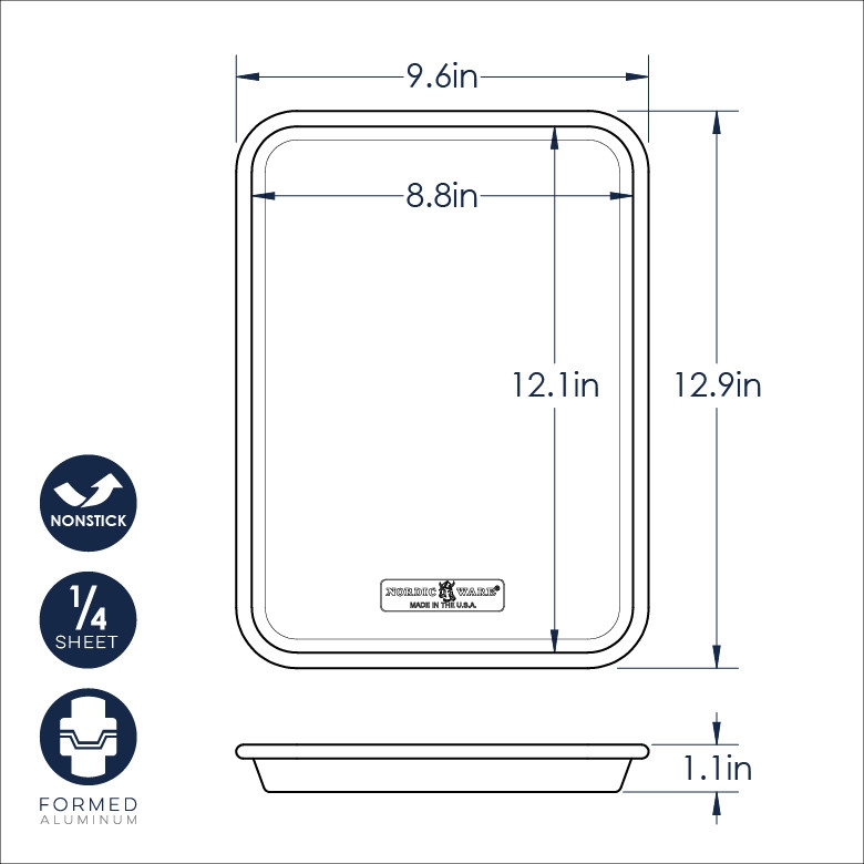 Nordic Ware Naturals® Nonstick Baker's Quarter Sheet Pan; PHG quality!