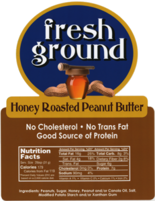 Nut Butter Label, Set of Six at PHG