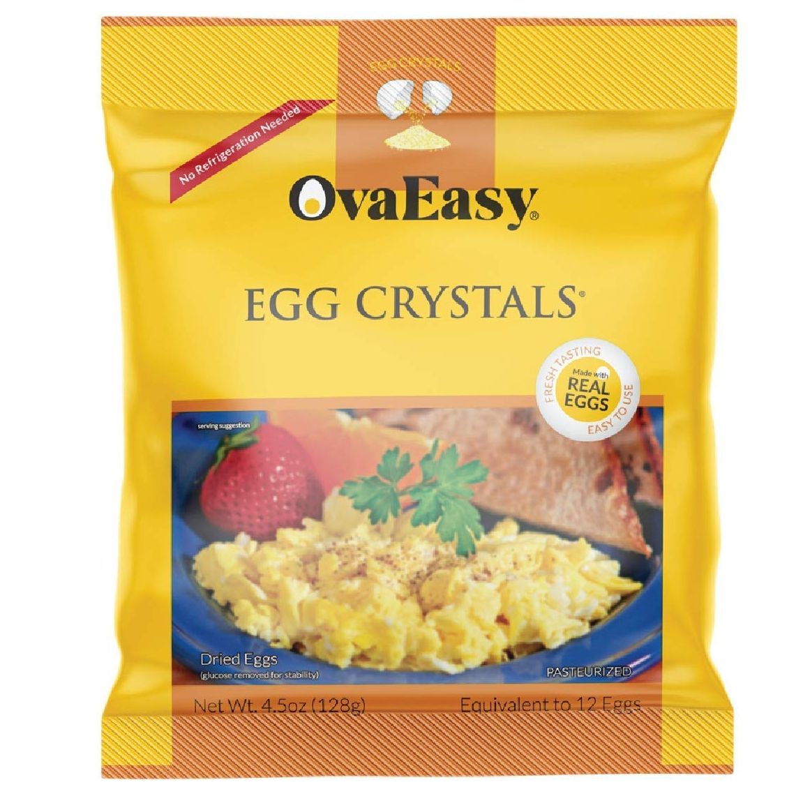 OvaEasy® Whole Egg Crystals Ova Easy Eggs Nutriom Powdered Dried Eggs, PHG