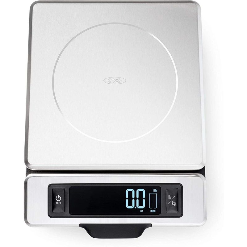 OXO Good Grips 11-lb digital scale with pull-out display at PHG