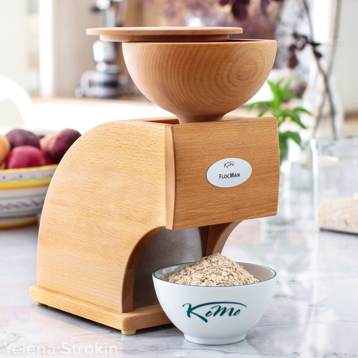 KoMo FlocMan electric oat/grain flaker at PHG