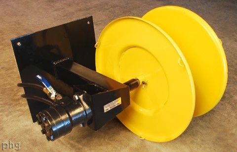 Hydraulic wire winder at PHG