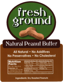 Nut Butter Label, Set of Six at PHG