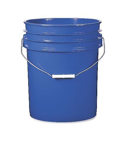 Food-safe 5 gallon plastic buckets blue green red white yellow pails ...