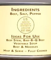 Premium Grabill canned beef chunks at PHG