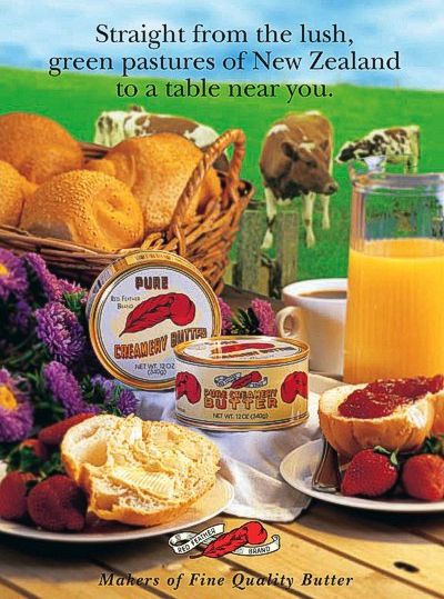 Red Feather canned butter from New Zealand at PHG