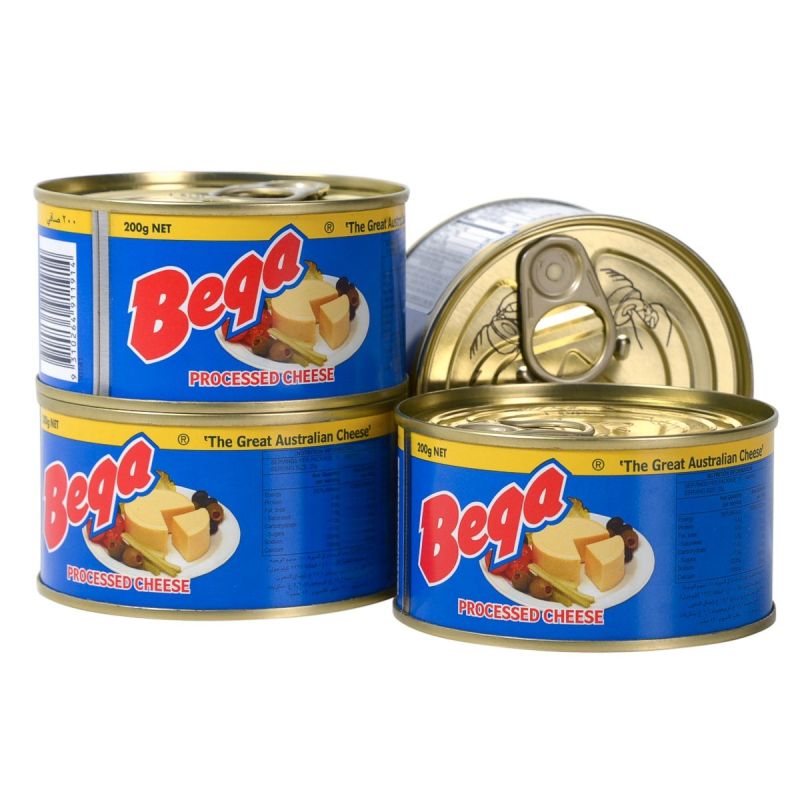 Bega Canned Cheese Cheddar Case or Single Cans Storable Cheese Food