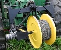 Hydraulic wire winder at PHG