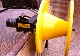 Hydraulic wire winder at PHG