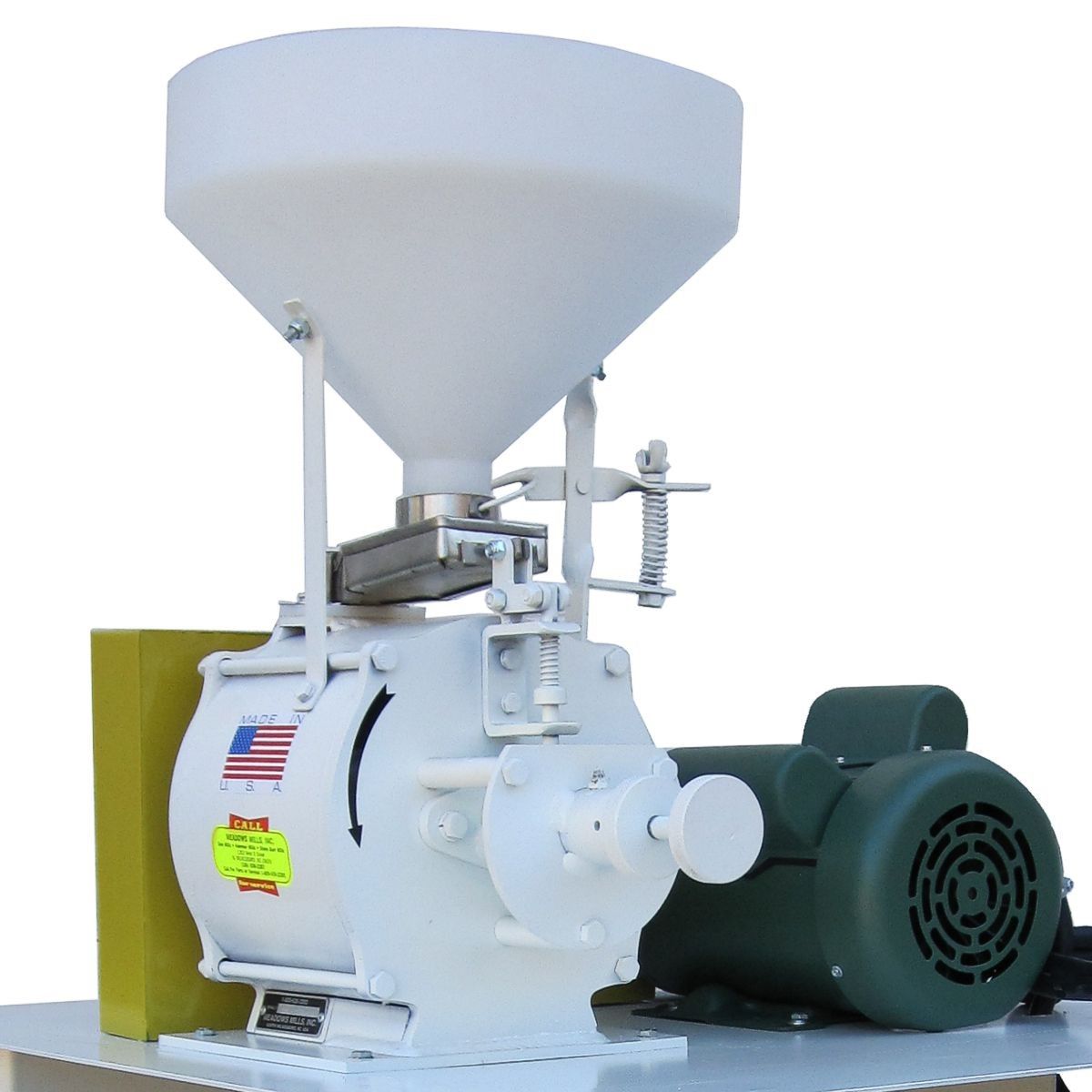 Meadows 8 inch Commercial Stone Burr Grain Mill