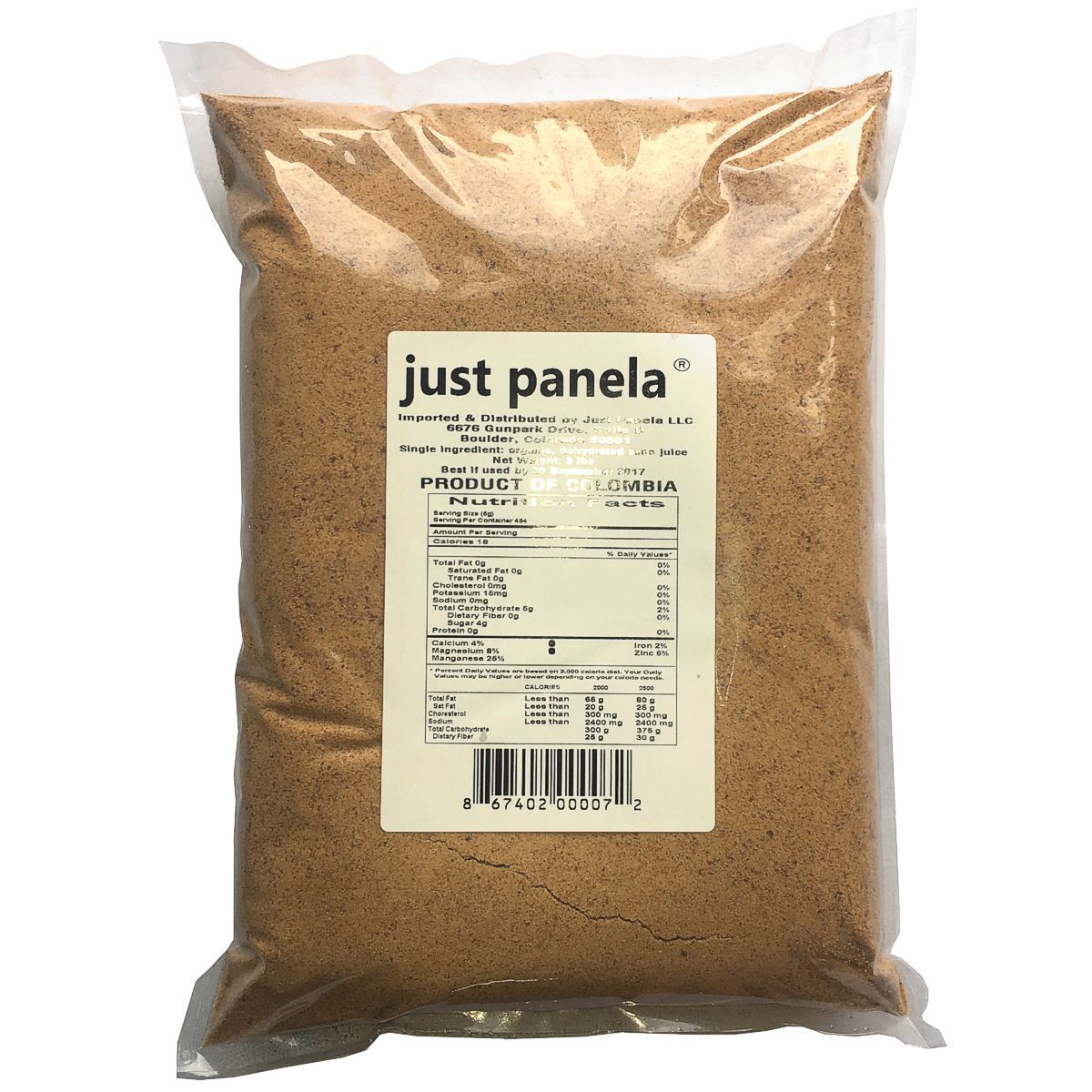 Organic Panela Sweetener, 5 lb. | DZ637