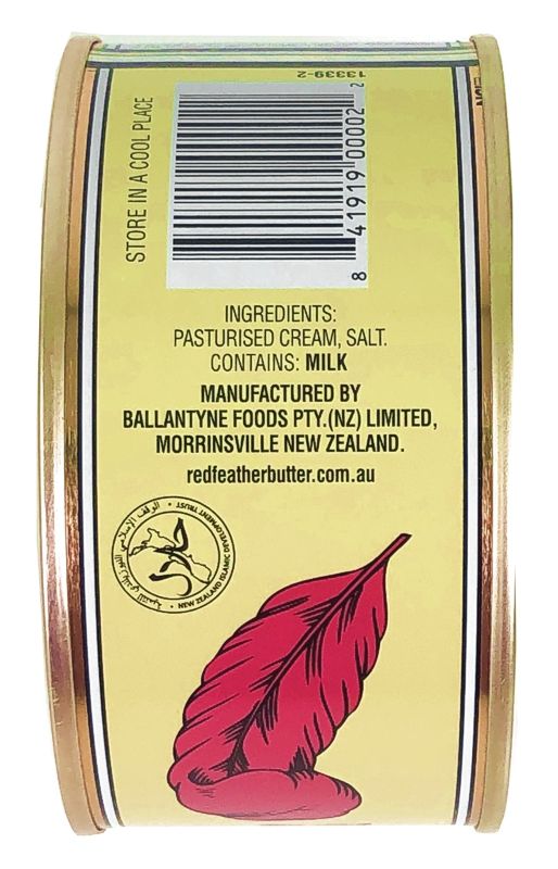 Red Feather canned butter from New Zealand at PHG
